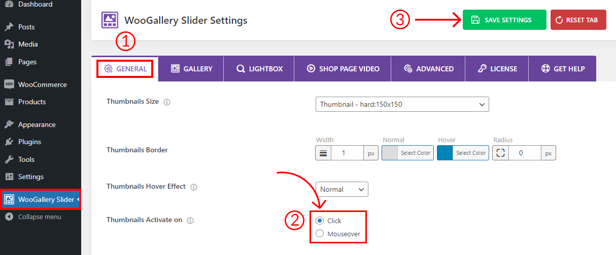 How Do You Want to Activate Thumbnails? – WooGallery Docs