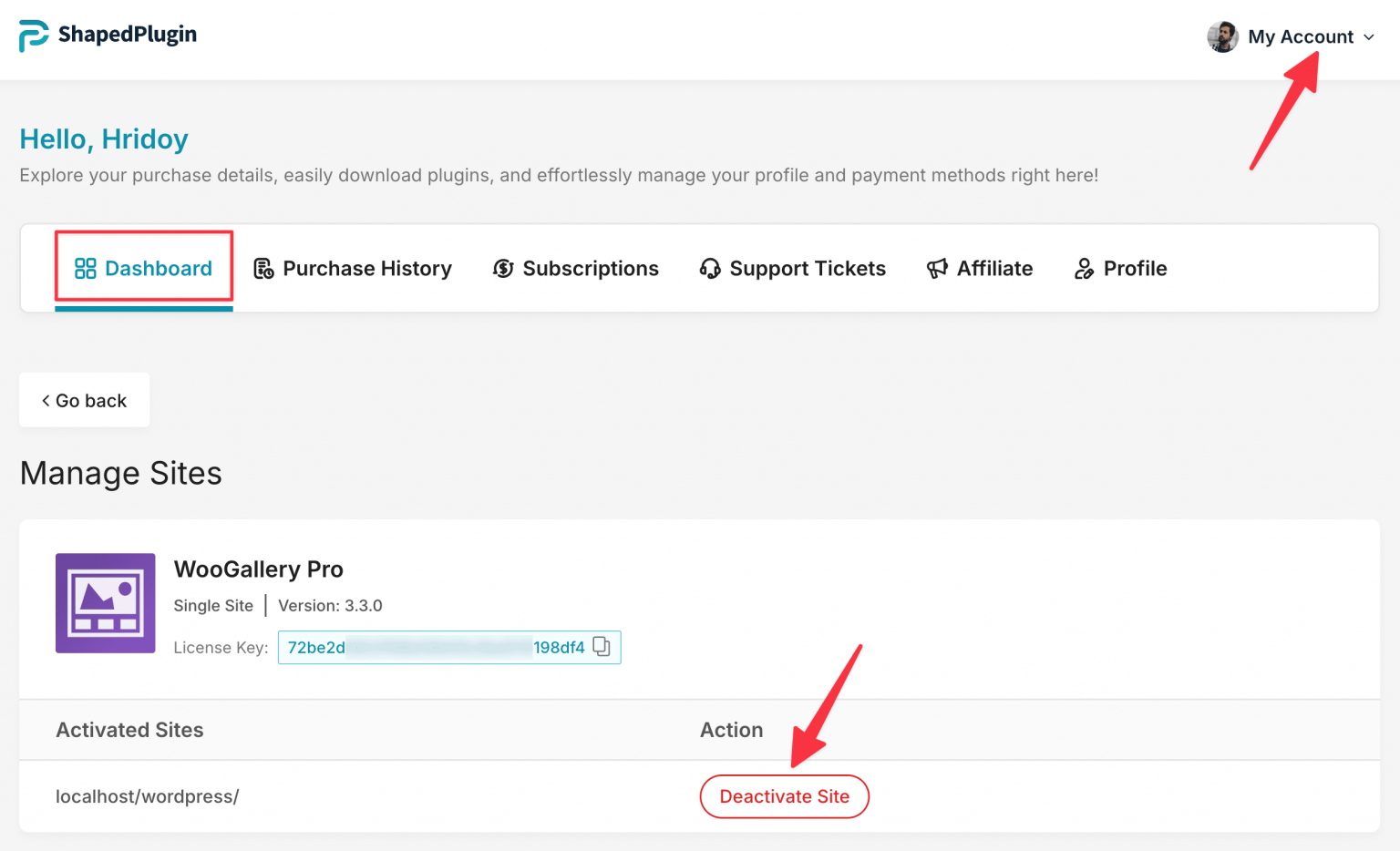 Fix the warning “Your license key has reached its activation limit” that appears while ...